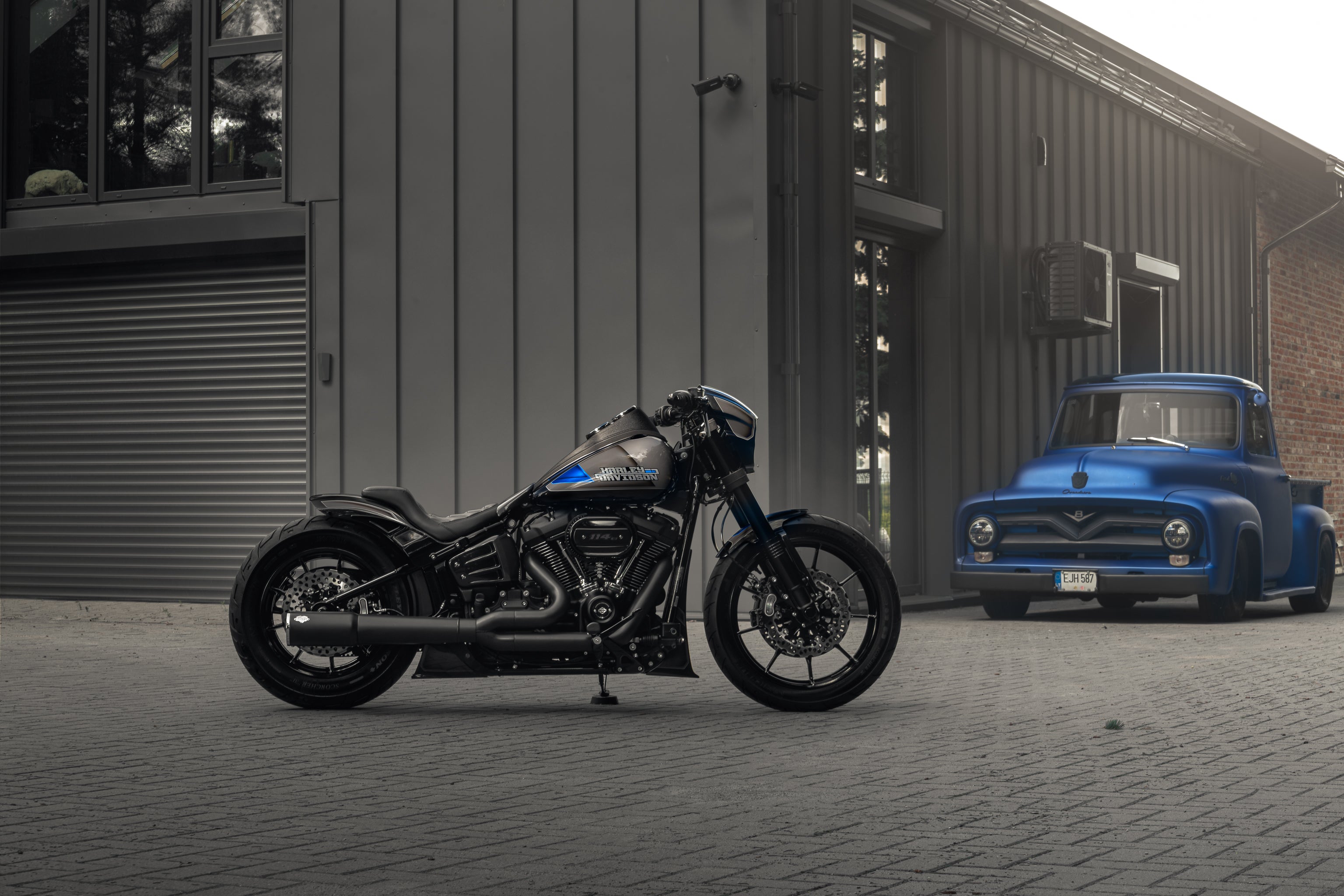 2019 Softail Low Rider S FXLRS "MIDNIGHT AZURE" – Killer Custom