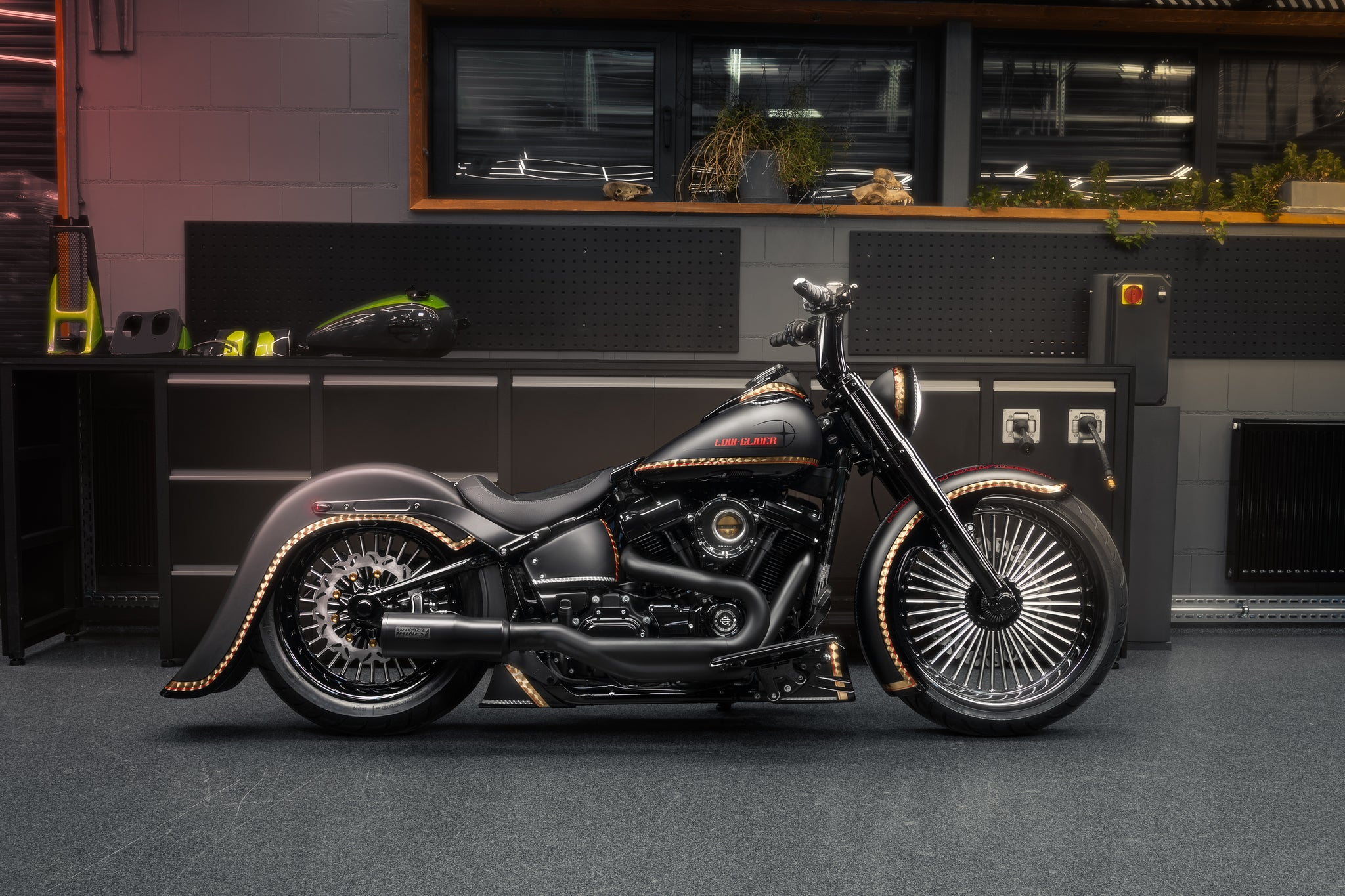 2018-2025 M8 Softail 4 Degree Raked Triple Tree Kit – Killer Custom