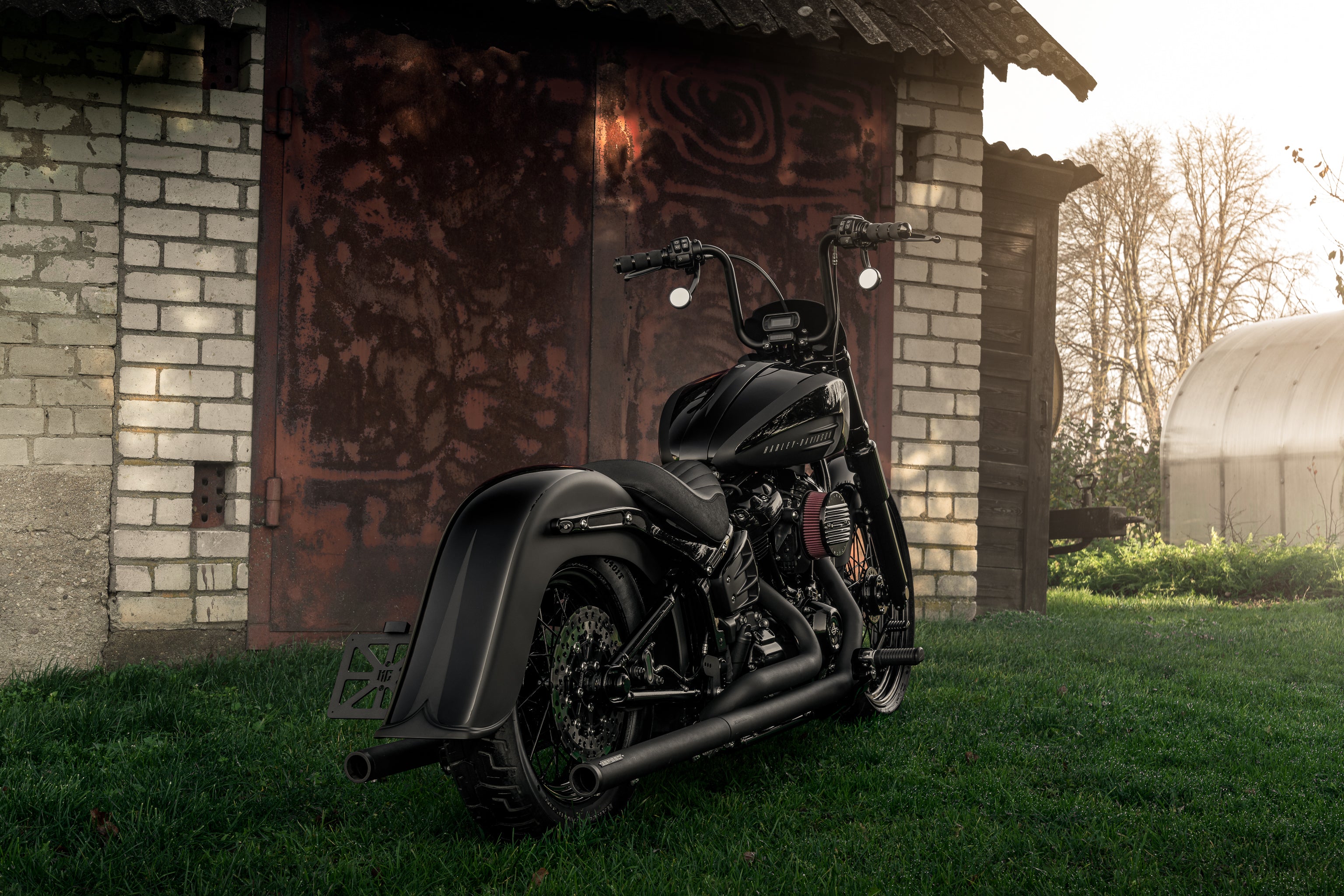 Harley-Davidson 4" Stretch Softail M8 FXBB FXBBS Street Bob Rear Fender ...